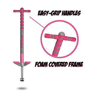 New Bounce Pogo Stick for Kids - Pogo Sticks, 40 to 80 Lbs - Sport Edition, Quality, Easy Grip, PogoStick for Hours of Wholesome Fun