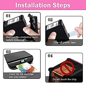 ewigkeit Remanufactured High-Yield 64 Ink Cartridge Replacement for HP 64XL for HP Envy Photo 7155 7855 6255 7120 6252 6220 6230 6258 7158 7130 7132 7164 7858 7800 6222 Printer (1 Black 1 Tri-Color)