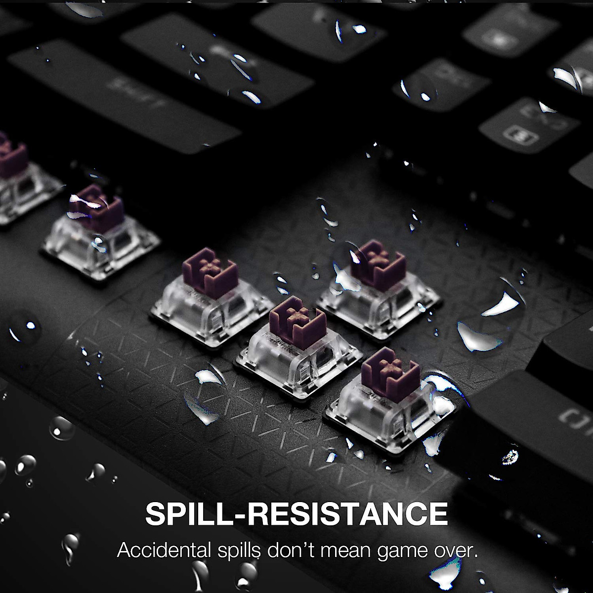 Mechanical Keyboard, E-YOOSO K600 LED Rainbow Backlit Mechanical Gaming Keyboard 104 Key Gamers Keyboard PC Computer USB Wired Gaming Keyboard Brown Switches (Black)