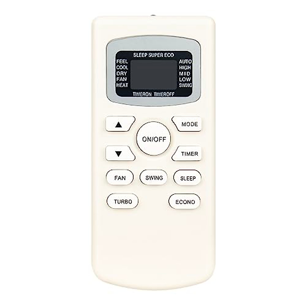 GYKQ-34 PERFASCIN Replace Remote Control Fit for Soleus TM-PAC-08E3 Room Air Conditioner/Black Decker BPACT10WT BPACT12WT