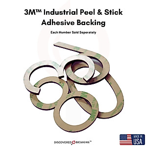 Discovered Designs – Premium Individual 3D Acrylic Mailbox Number – Self Stick – Long Lasting – Weatherproof – Made in USA (Black 4 inch, Number 9)