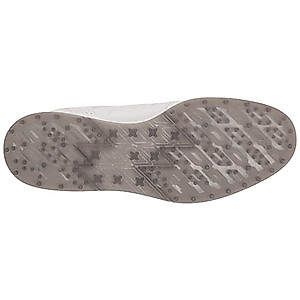 Skechers Men's Pivot Spikeless Golf Shoe, White/Gray, 10.5