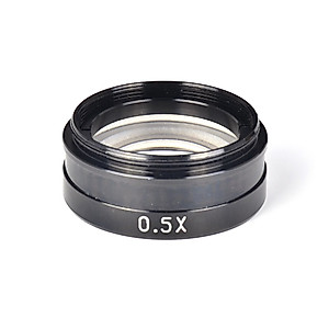 0.5X Stereo Microscope Auxiliary Barlow Lens Big Attachment Objective Lens