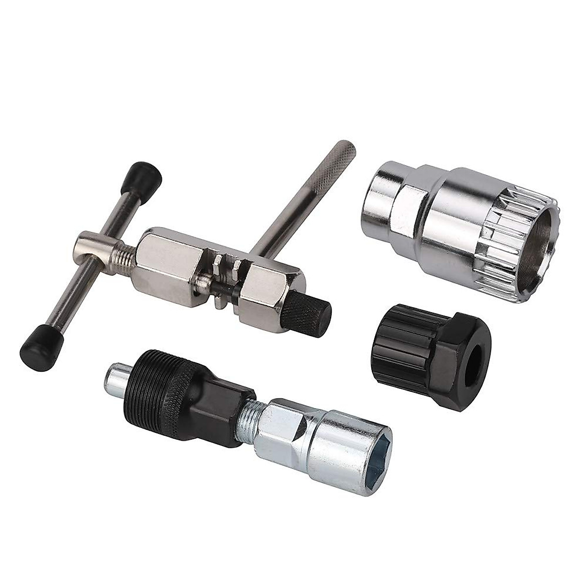 Toxz 4PCS Mountain Bike Repair Tool Kit Bicycle Tools,Remove The Flywheel/Chain Cutter Breaker/Axis Tool/Crank Puller Removal Repair Tool/Bicycle Bottom Bracket Remove Tool