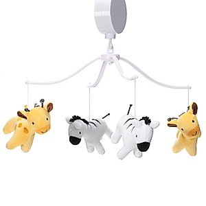 Bedtime Originals Mighty Jungle Musical Baby Crib Mobile, Multicolor
