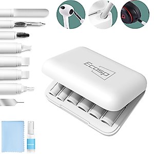Ecasp Cleaner Kit for AirPod, Multi-Tool iPhone Cleaning Kit, Cell Phone Cleaning Repair & Recovery iPhone and iPad (Type C) Charging Port, Lightning Cables, and Connectors