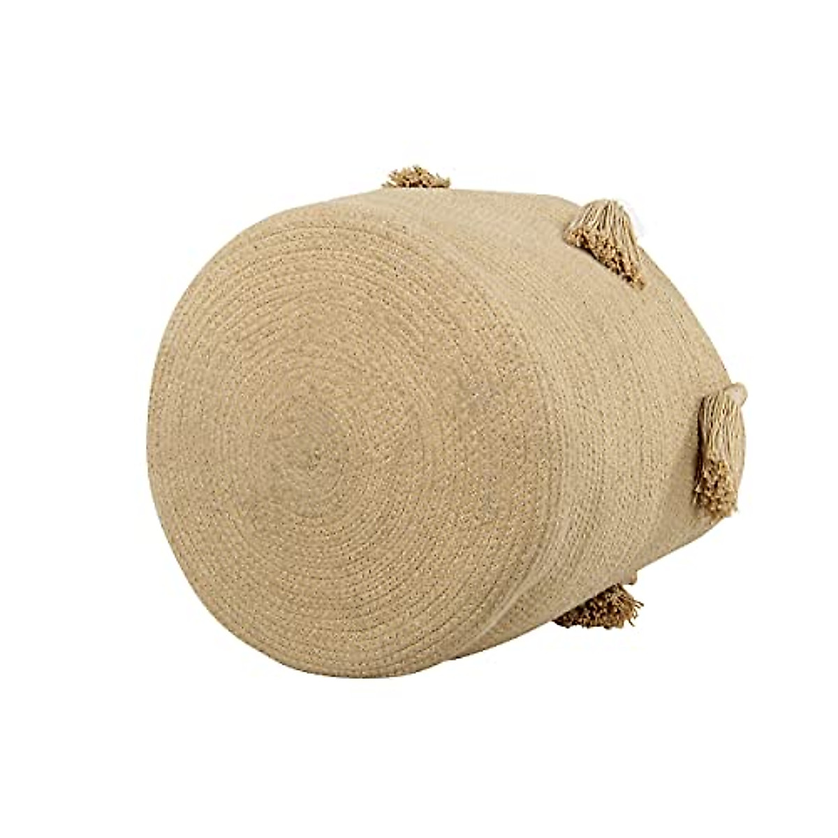 Lorena Canals Basket Woody Honey - Dk Honey, Lt Honey - Baskets - 9" x Ø 9" - 97% Cotton, 3% Other Fibres