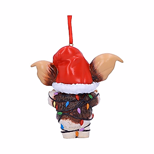 Nemesis Now Gremlins Gizmo in Fairy Lights Hanging Festive Decorative Ornament, Red, Housewarming