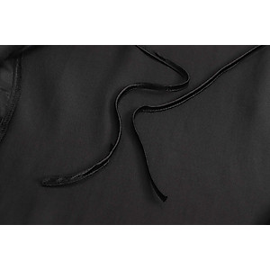 ExpressBuyNow Women's Kimono Robe Short ,pure color-Black ,XX-Large