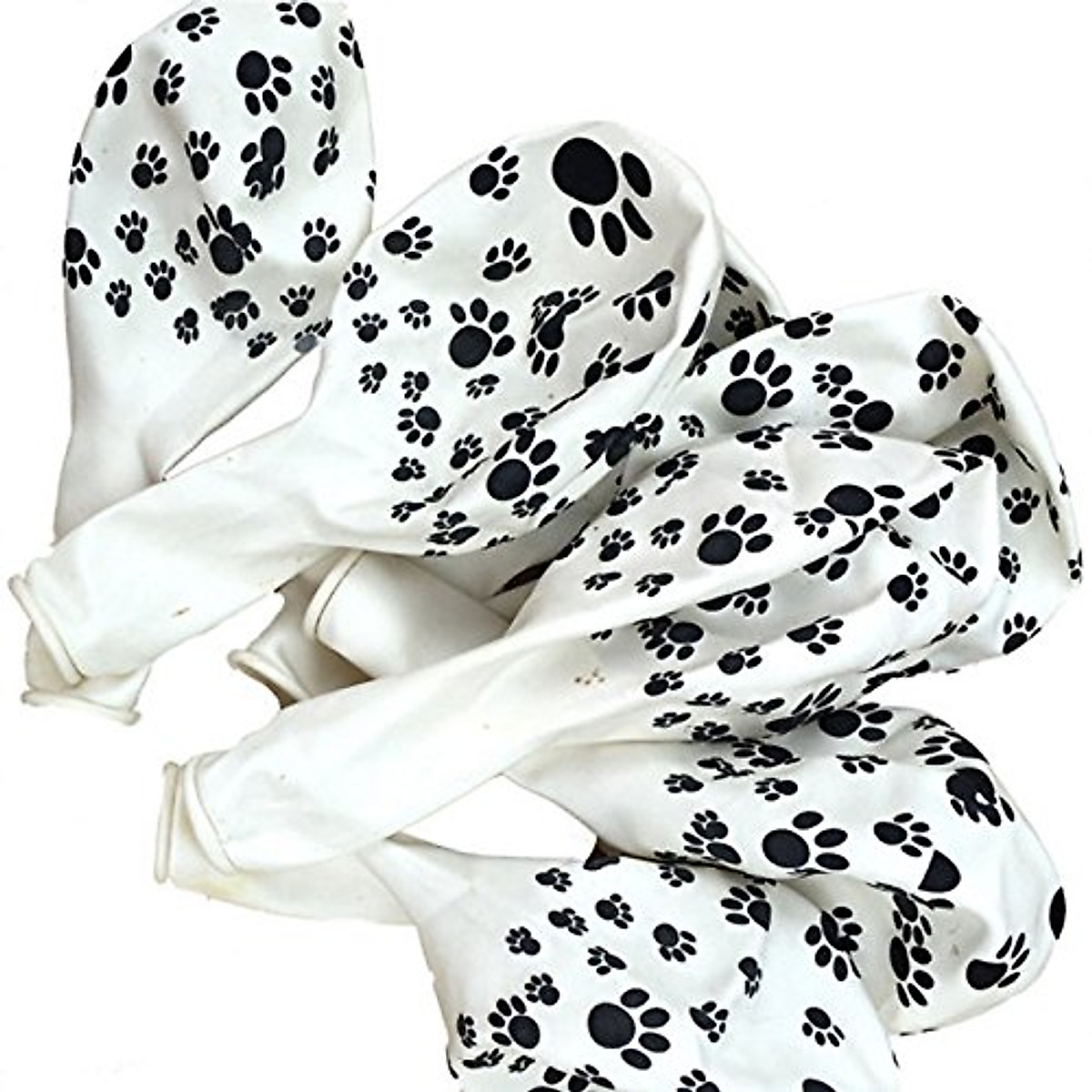 Koogel 100 Pcs Paw Print Balloons, 12 Inches Paw Balloons Dog Print Balloons for Weddings, Birthdays, Party Decorations