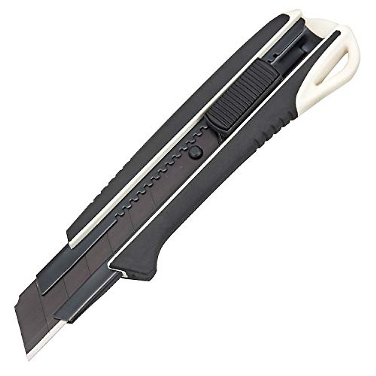 TAJIMA Utility Knife - 3/4" 7-Point Premium Cutter Series Snap Blade Box Cutter with Auto Lock & Razar Black Blade - DFC561N