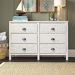 Camaflexi Baja Dresser, 6 Drawer, White