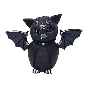 Nemesis Now Figurine Decor, Detailed Hand-Painted Polyresin, Black - Beelzebat Gothic Satanic Bat