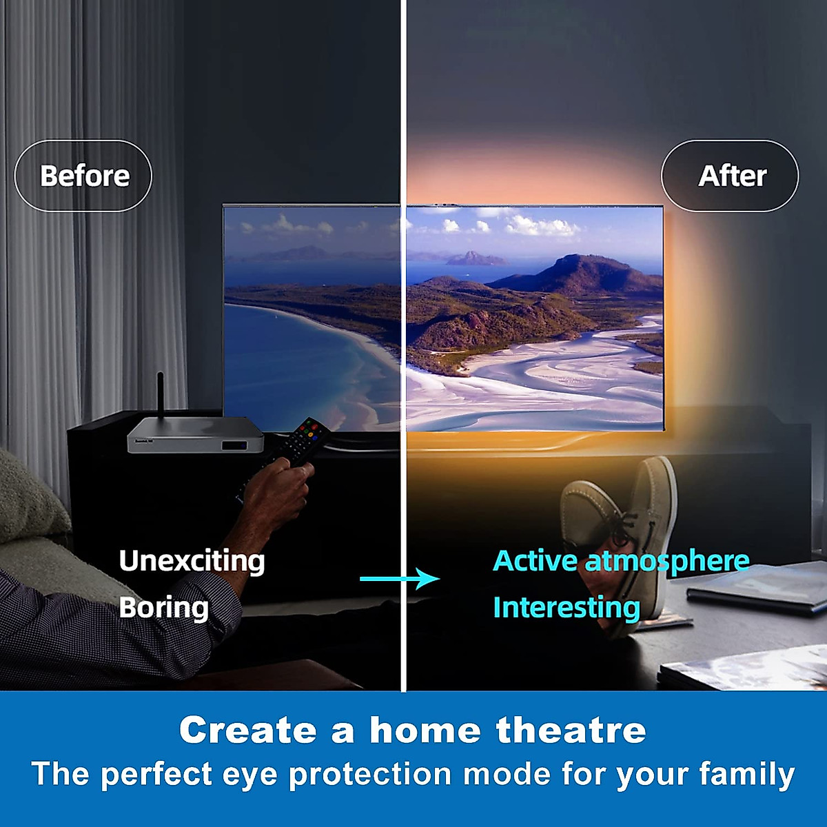 Tenmiro Led Strip Lights 100ft (2 Rolls of 50ft) Smart Light Strips with App Control RGB Led Lights for Bedroom，Music Sync Color Changing Lights for Room Party