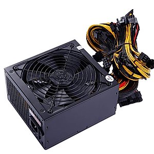 IBEST IMPETUS 1600W Miner Power Supply 90 Plus Gold Designed for US Full Voltage 110V 1600w Mining Bitcoin ETH PSU with US Adapter Cable