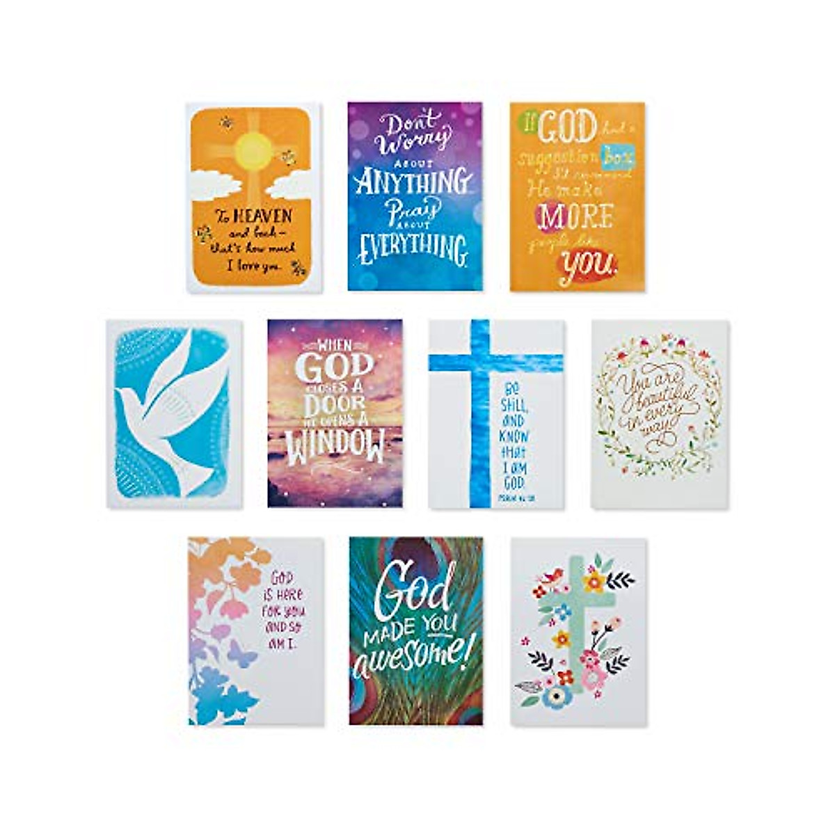 American Greetings Religious Lunch Box Notes for Kids, Faith and Joy (40-Count)