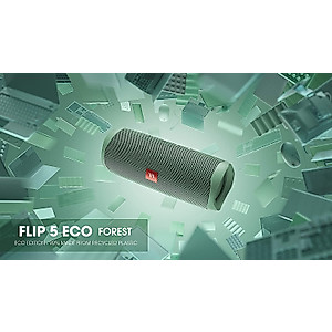 JBL FLIP 5 Waterproof Portable Bluetooth Speaker - Eco Green (Renewed)