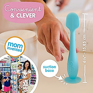 Bumco Baby Diaper Rash Cream Applicator - Baby Bum Brush Diaper Cream Spatula for Butt Paste Diaper Cream - Newborn Baby Essentials, Perfect for Baby Registry, Baby Shower Gifts - Blue