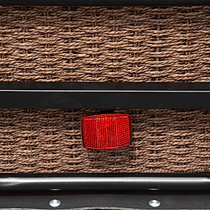 Aosom Bike Cargo Trailer Bike Wagon Bicycle Trailer with Suspension, Triple Safety Features, 16'' Wheels, 88 lbs Max Load