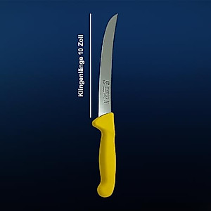 SMI - Breaking Knife 10 inch Butcher Knife for Meat Cutting Meat Knife Butcher Chef Knife Professional Solingen Knife - Made in Germany