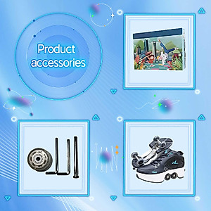 Women's Deformation Roller Skates, Multifunction Adjustable Double Row Roller Shoes for Men, Retractable Four-Wheeled Pulley Rollerskates, Outdoor Automatic Walking Sneakers