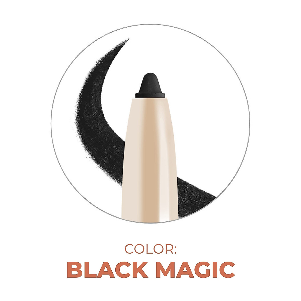 Beauty For Real I-Line 24-7 Eyeliner, Black Magic - Black Matte - Long-Wearing, Waterproof Gel Formula - Safe for Sensitive Eyes & Contact Lens Wearers - 0.01 oz