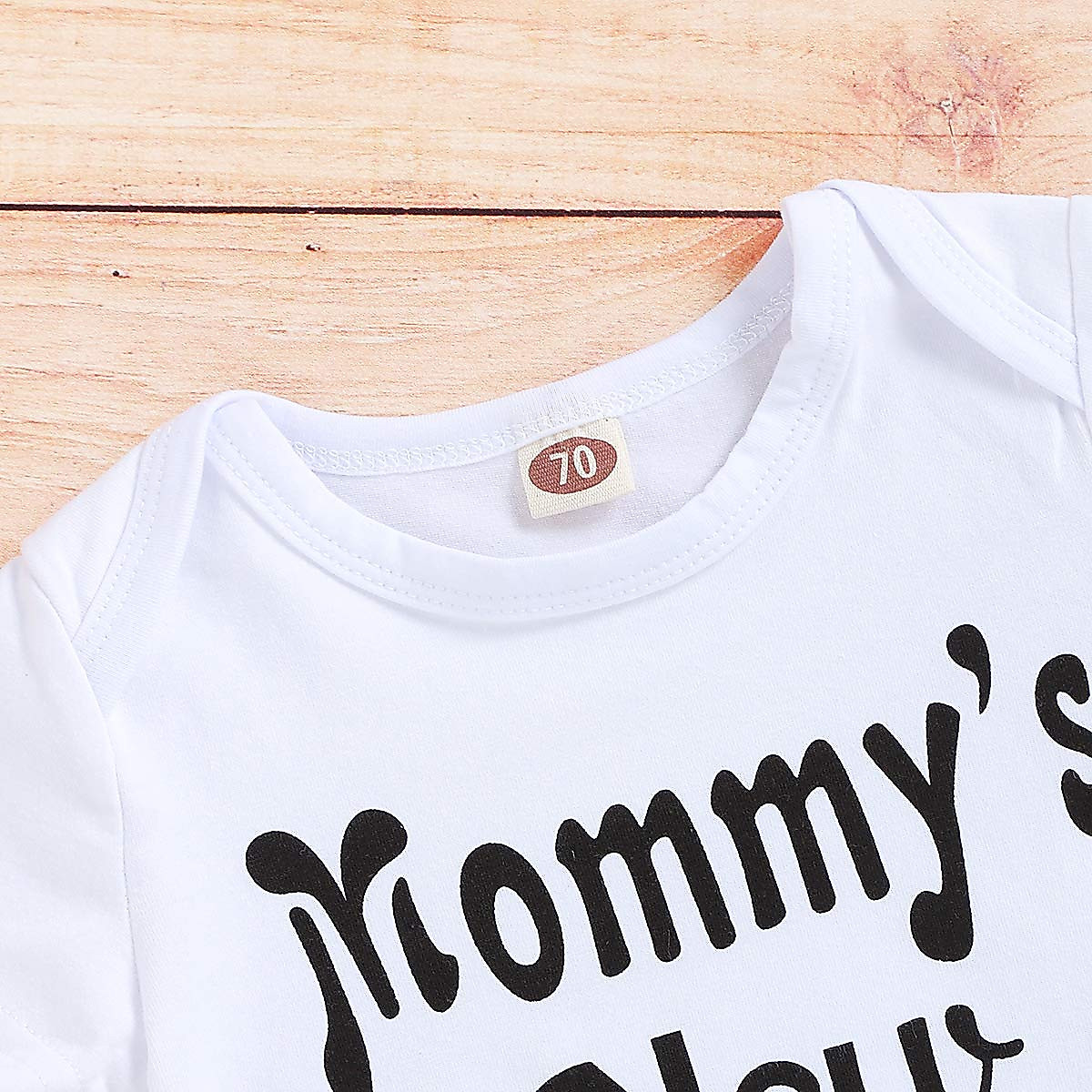 Happy Town 3Pcs Baby Boy Clothes Newborn Infant Bodysuit Summer Cotton Short Sleeve Romper +Pants+Hat Outfits Set (White#1, 0-6 Months)