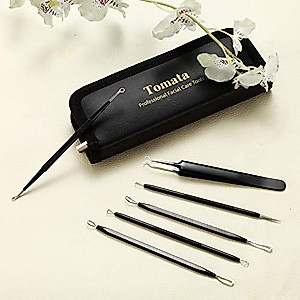 Blackhead Remover Pimple Popper Tool Kit - (6 Piece Kit) - Professional Stainless Pimples Comedone Extractor Removal Tool