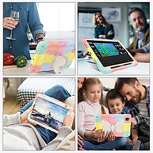 BENTOBEN for iPad Pro 11 inch Case, iPad Air 5th/4th Generation Case, 2 in 1 Heavy Duty Rugged Shockproof Kickstand Pencil Holder Girls Women Kid iPad Pro 11 inch Tablet Cover, Rose Gold