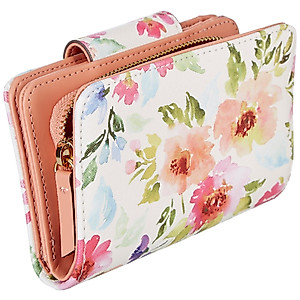 Nanette Lepore Zip Back Wallet Garden Floral One Size