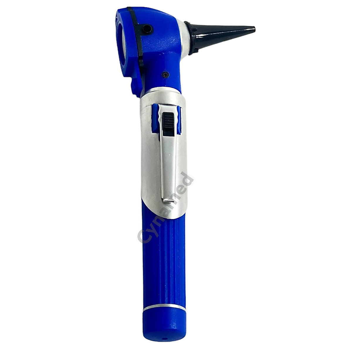 New Mini Fiber Optic Otoscope Blue (Pocket Size) Medical Ent Diagnostic Set Plus 1 Extra Replacement Bulb Cynamed