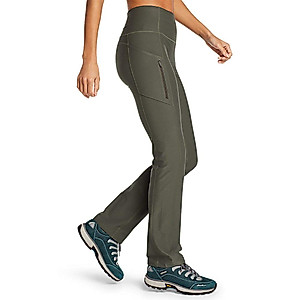 Eddie Bauer Women's Trail Adventure High-Rise Pants, Dark Loden, Medium