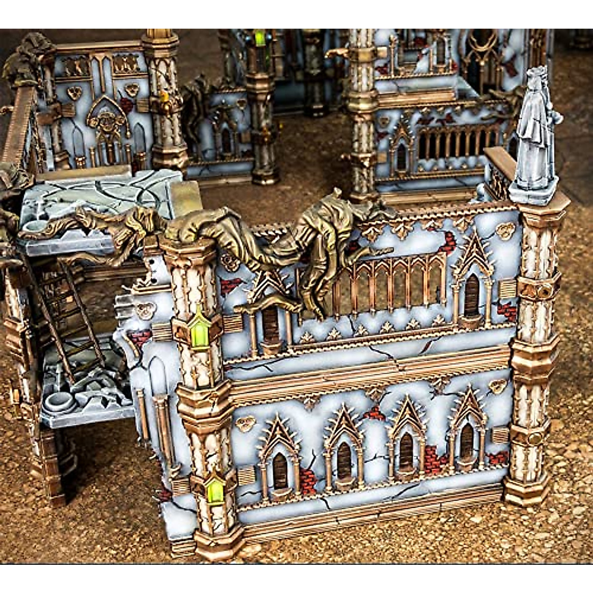 Rampart Modular Terrain Eternal Cathedral Core Set - Unpainted Fully Customizable Scaled Tabletop Terrain by Archan Studio - for Kids and Adults Ages 14+