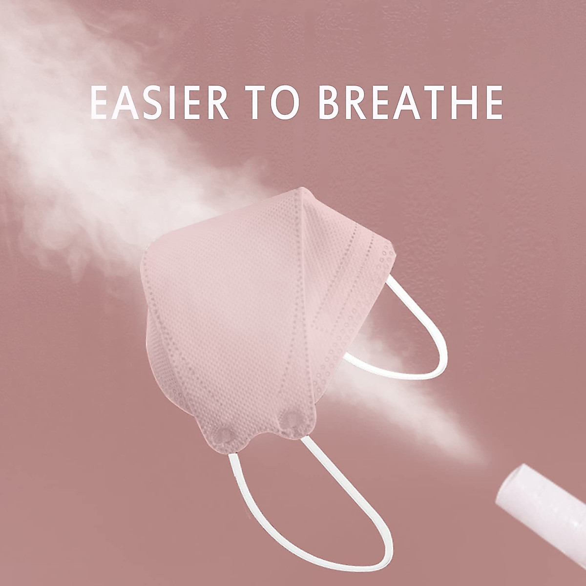 Borje KN95 Face Masks, 100 Pcs Disposable Face Masks, Filter Protection Against PM2.5 from Fire Smoke & Dust