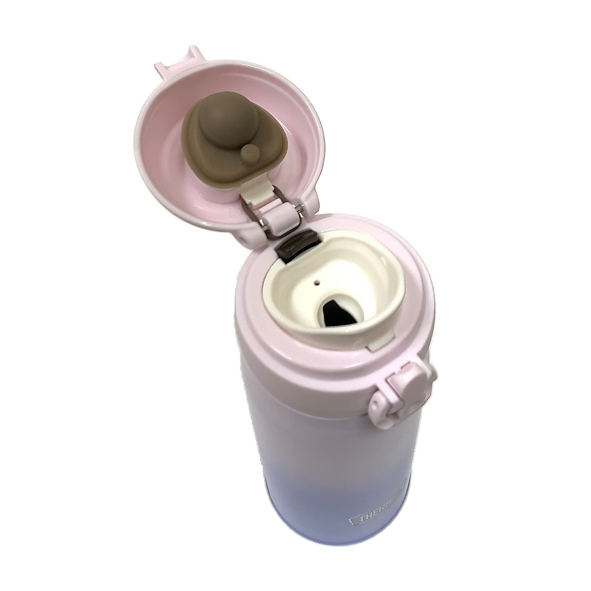 THERMOS 12 Ounce Stainless Steel Direct Drink Bottle, Ombre Pink/Purple