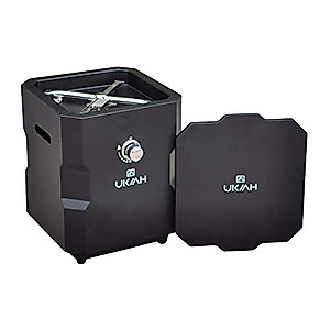 UKIAH Tailgater X Portable Gas Fire Pit - 48,000 BTUs - in Black (TK-1018-TX)