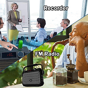 30W Voice Amplifier Wireless Microphone and Speaker Set Portable Handheld Mini Pa System for Teachers, Classroom, Rechargeable Bluetooth 5.0 Pa Speaker Supports Echo, FM, Recording, AUX, TF Card, USB
