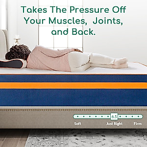 Airdown 14 Inch California King Size Memory Foam Mattress for Back Pain, Gel Mattress in a Box, Made in USA, 5 Layers of Comfort, 365-Night Trial, CertiPUR-US Certified