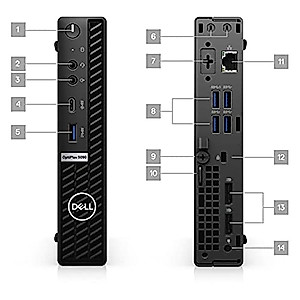 Dell Optiplex 5000 5090 Micro Tower Desktop Computer Tower (2021) | Core i7-512GB SSD Hard Drive - 16GB RAM | 8 Cores @ 4.8 GHz Win 10 Pro (Renewed)