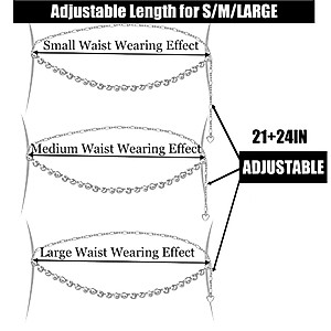 Emerald Green Belly Body Chain Belt for the Waist Gold Waist Body Chain for Women on Beach Bikini Hawaii