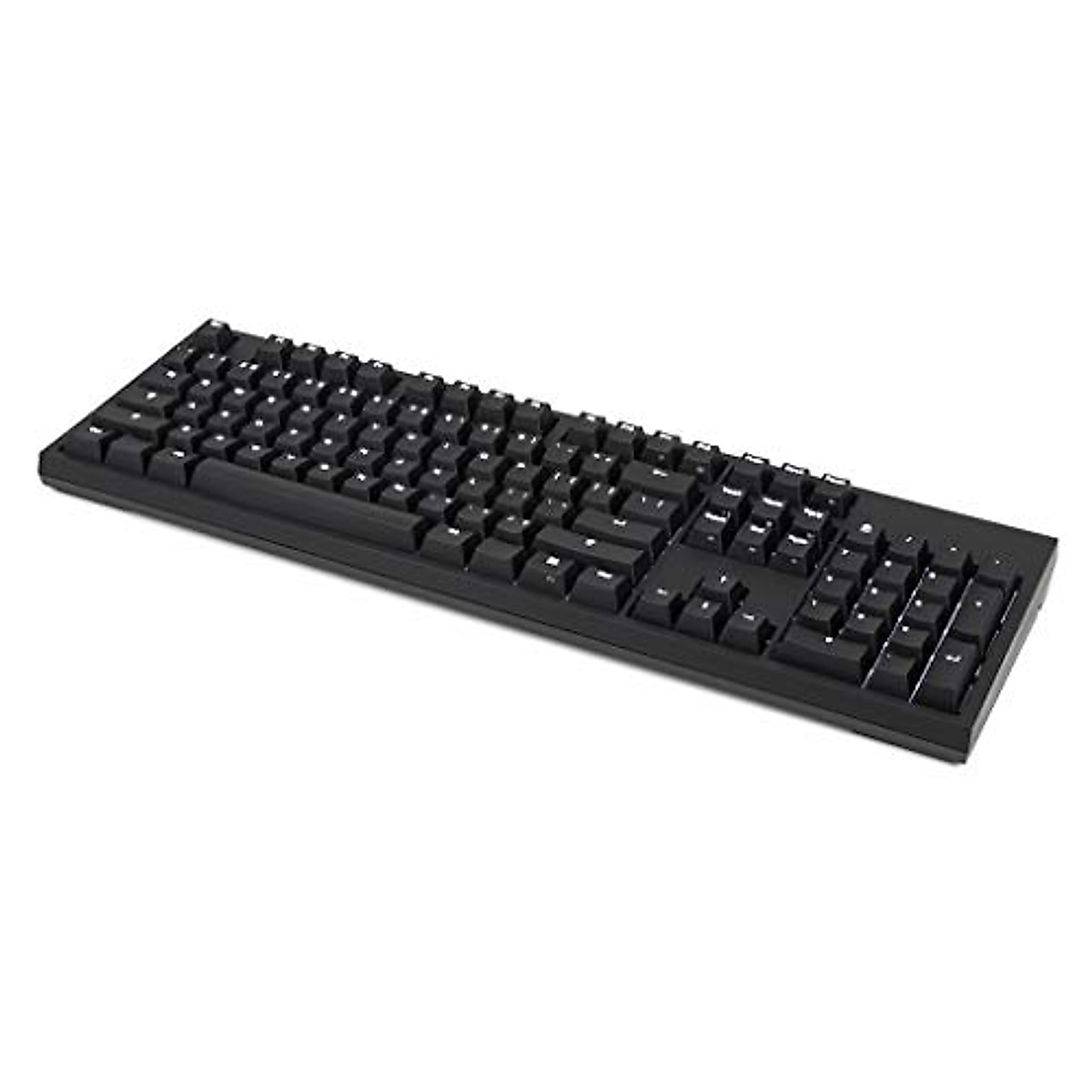 Code V3 104-Key Illuminated Mechanical Keyboard - White LED Backlighting, Black Case (Cherry MX Blue)