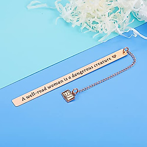 Book Lover Gift Inspirational Bookmark for Women Graduation Birthday Christmas Valentine Gift for Daughter Sister Mom Female Friends Teen Girls Teacher Appreciation Gift for Boss Lady Coworker