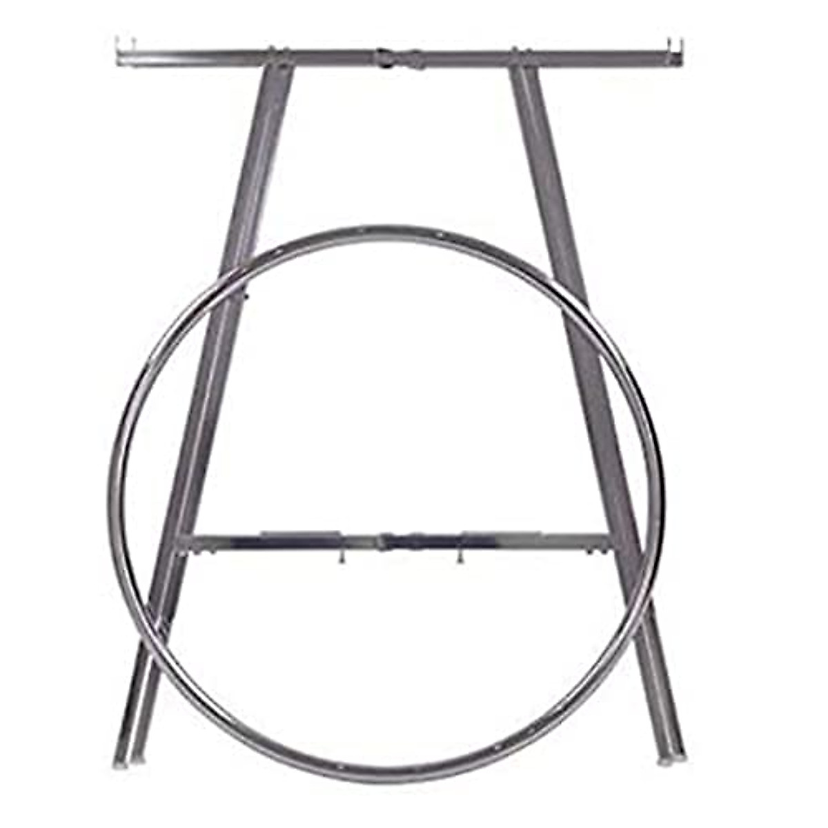 NAHANCO K50 36" Round Garment Rack, Adjustable Height, Folds for Easy Storage, Chrome