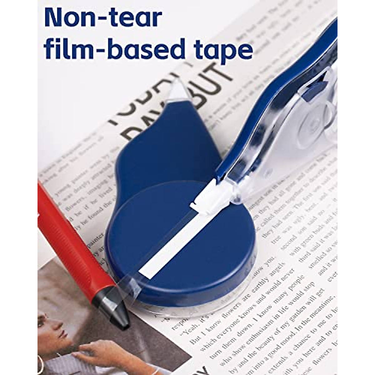 Correction Tape, Pack of 8, Cover The Error with White Tape, Applicator for Instant Corrections, Tape Eraser for Note Taking, Office Supplies, School Supplies, 1/5 Inch X 32.8 Ft (5mmx10m)