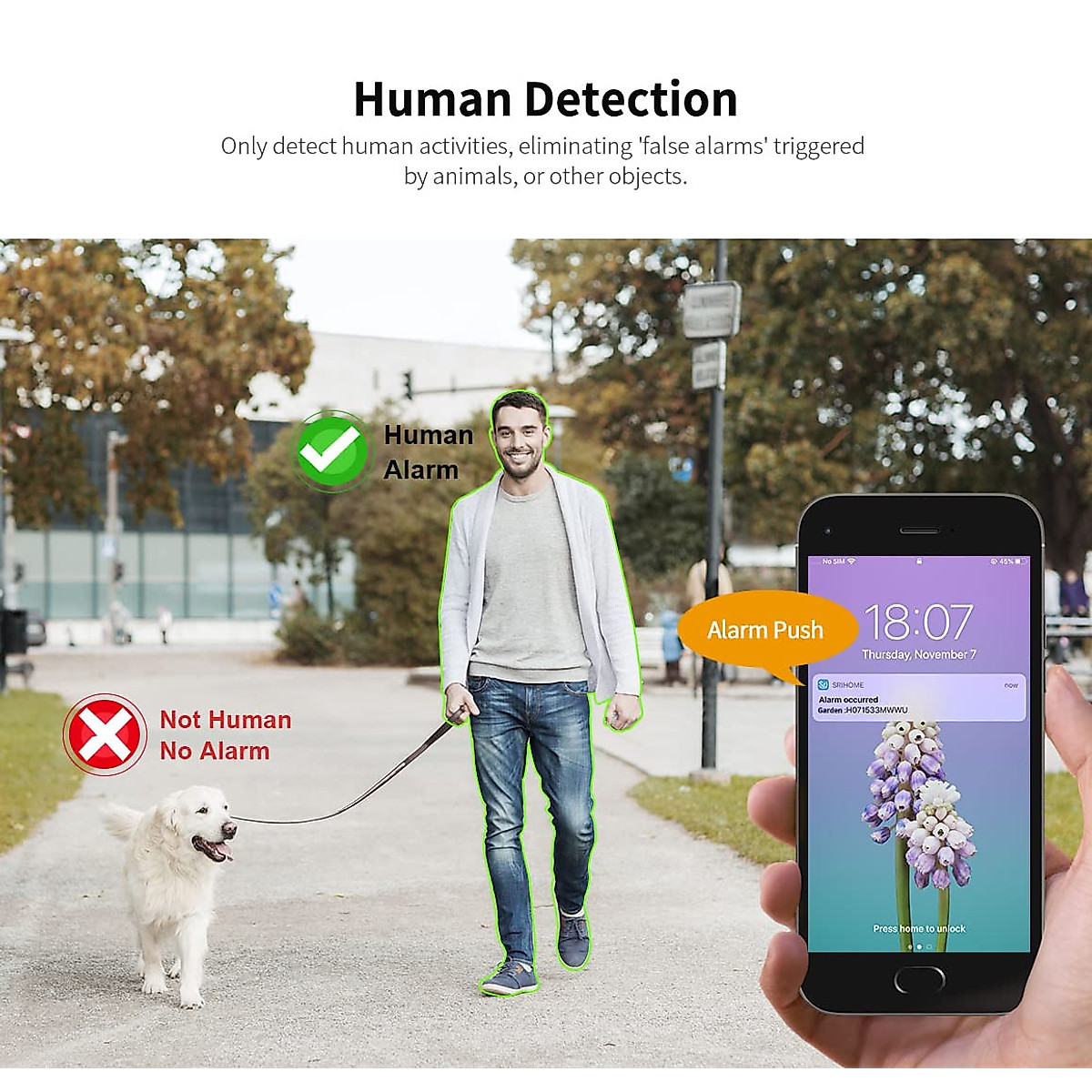 EVERSECU 2K/4MP 2.4G&5G Dual Band WiFi Outdoor IP Bullet CCTV Camera, Support Cloud and TF Card Storage, Two Way Audio, Weatherproof Smart Motion Spotlight Full Color Smart Night Vision