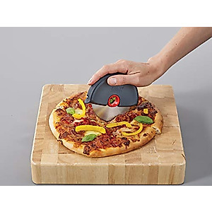 Joseph Joseph Disc Easy-Clean Pizza Wheel, Grey/Red