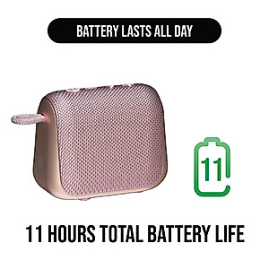 Raycon Everyday Speaker with Microphone IP67 Dustproof and Waterproof TWS Multilink Bluetooth 5.0 Portable Outdoor Wireless Speaker for Home, Outdoors, Travel (Rose Gold)