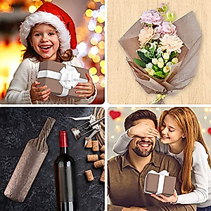 NEBURORA Brown Tissue Paper for Gift Bags 60 Sheets Brown Wrapping Tissue Paper Bulk 14 X 20 Inch Dark Brown Wrapping Paper for Gift Packaging Filler Art Crafts DIY Birthday Wedding Holiday (Brown)