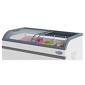 KoolMore KM-ISCF-58MD 58-inch Manual Defrost Island Chest Freezer with 14 cu. ft. in White, ETL Listed