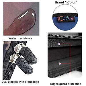 icolor 13" Laptop Shoulder Bag Holder Sleeve Cover 11.6" 12.5" 13.3" Tablet Handle Carrying Messenger Briefcase